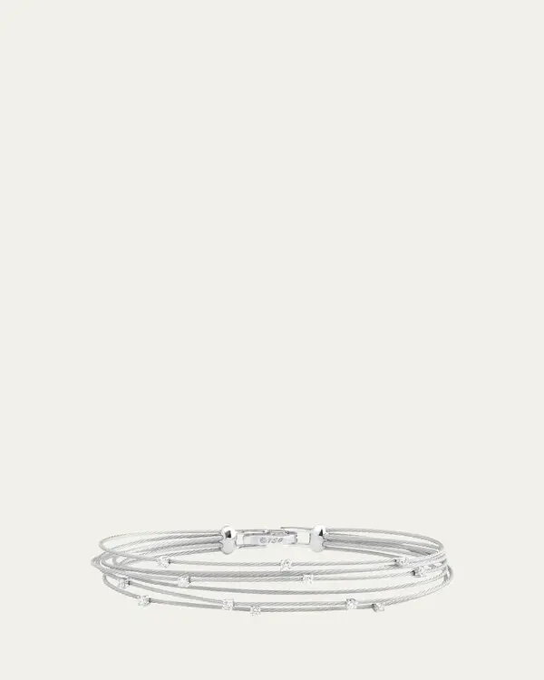 Paul Morelli 18k Yellow Gold Diamond Wire Bracelet