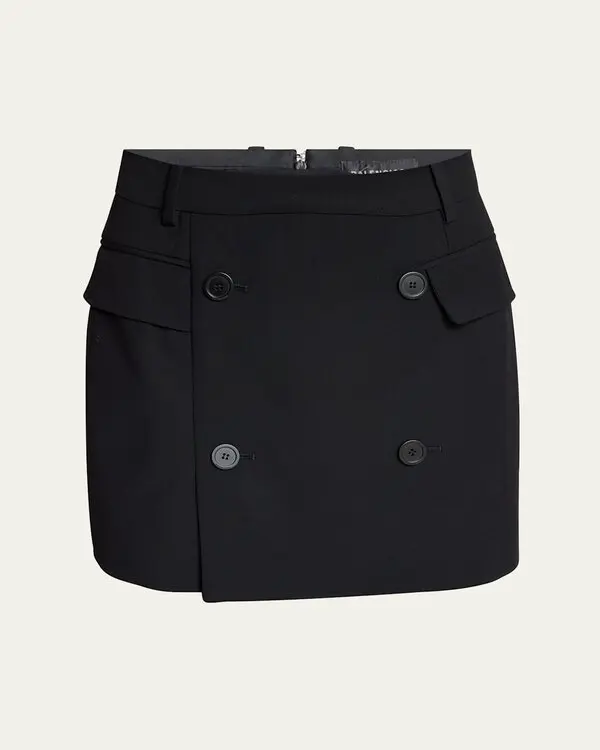 Balenciaga Tailored Double-breasted Mini Skirt