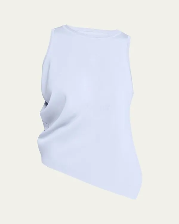 Issey Miyake Luster Draped Knit Tank Top