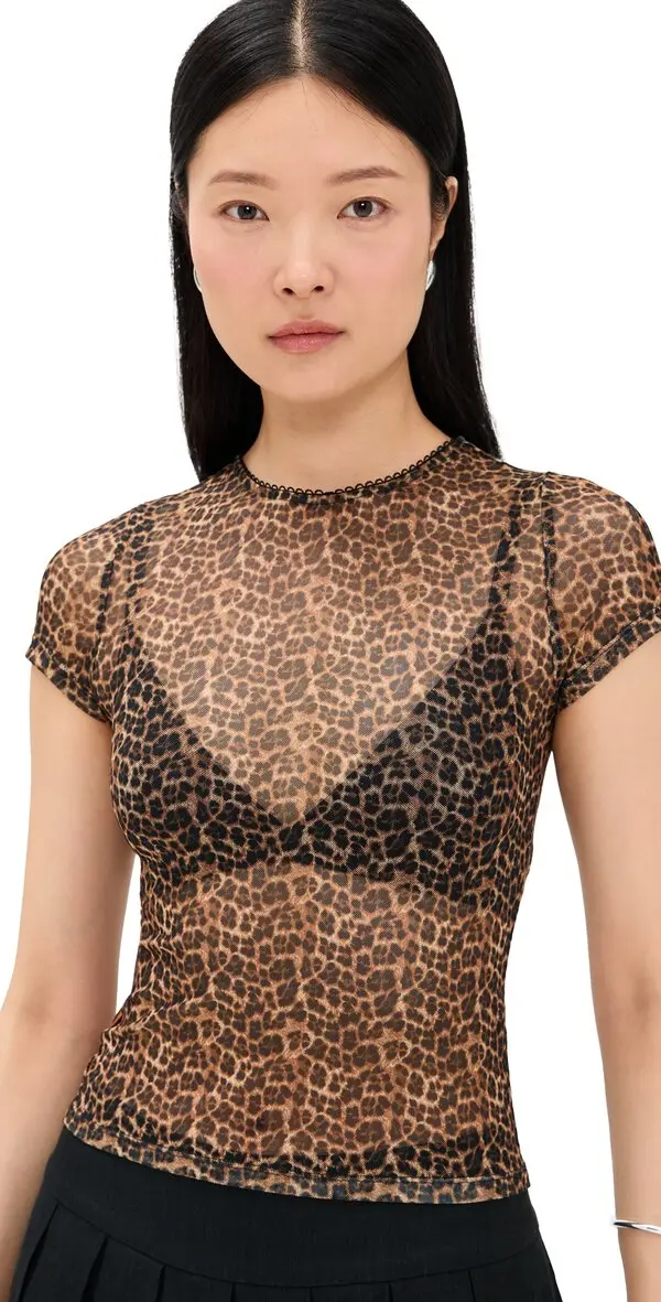 Miaou Mini Tee - Leopard