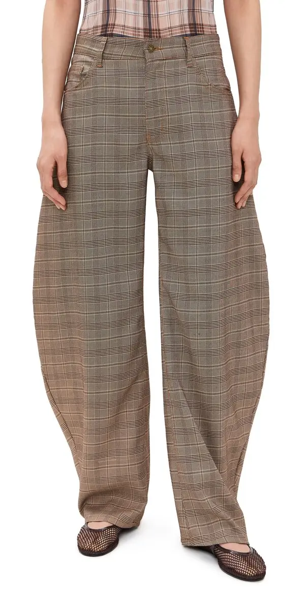 Lioness Horseshoe Plaid Pants