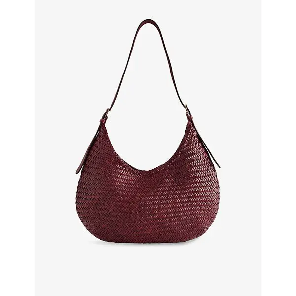 Dragon Diffusion Luna Pienna Leather Shoulder Bag - Bordo