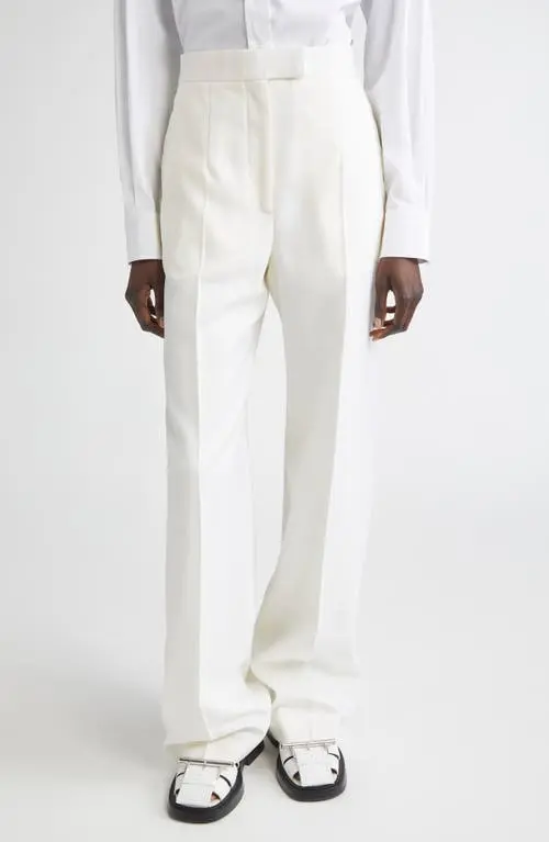Alexander McQueen Wool Gabardine Wide-leg Pants