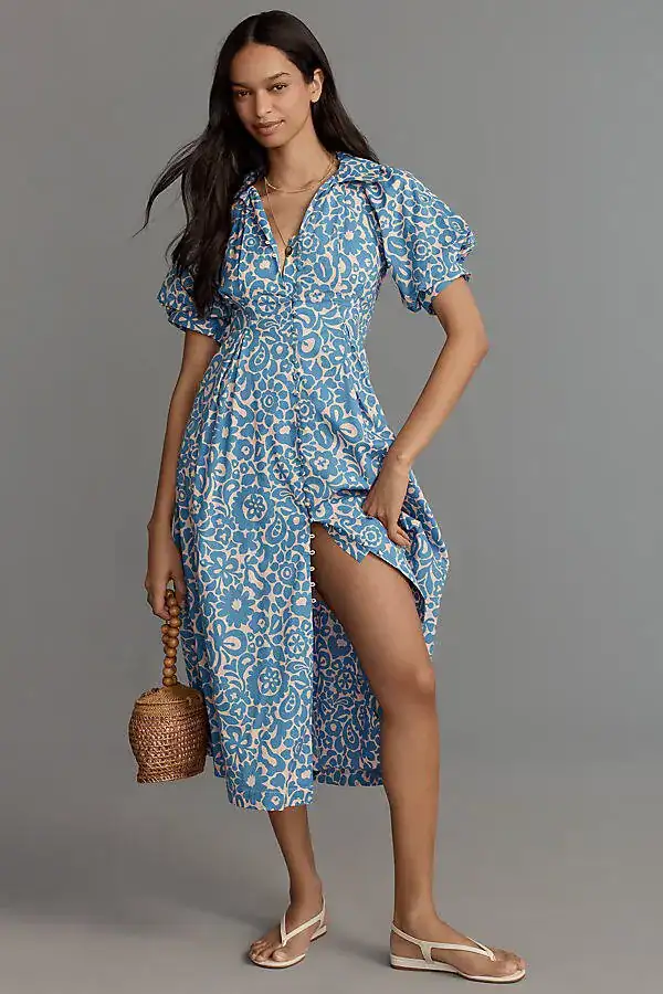a line midi shirt dress Asymmetrical-Neck One-Long-Sleeves A-Line Evening Dress Off-Shoulder P –  Laxag main image 1