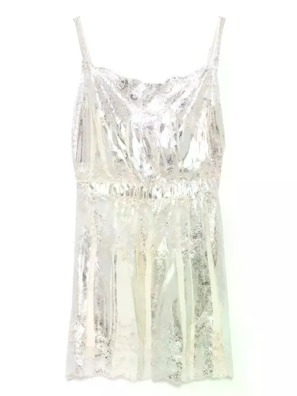 Rabanne Metallic-finish Top