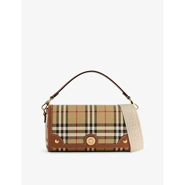 Burberry Small Coated-canvas Cross-body Bag