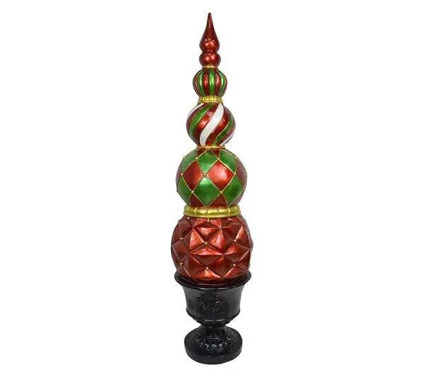 FRASER HILL FARM 50' Resin Ball And Finial Topi Ary
