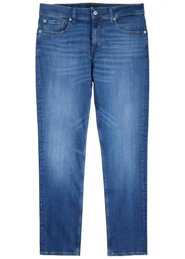 7 For All Mankind Slimmy Tapered-leg Jeans