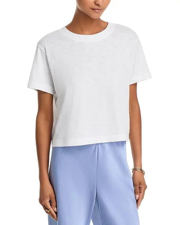Velvet By Graham & Spencer Sabel Crop Tee - White