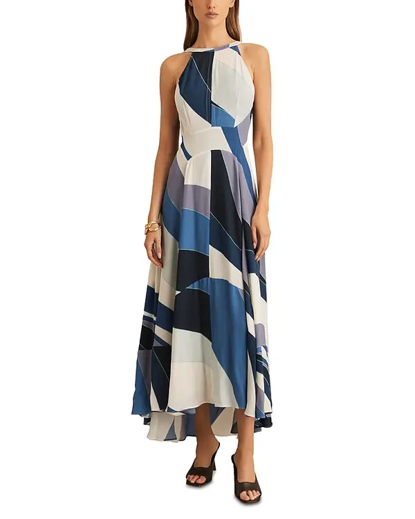 REISS Imogen Stripe Maxi Dress