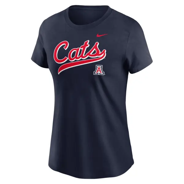 Nike Athletic Prep Arch Local Script College T-shirt - Blue