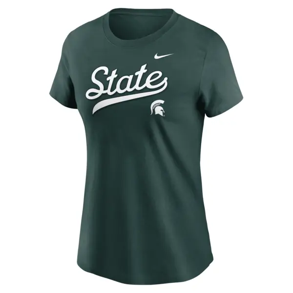 Nike Michigan State Athletic Prep Arch Local Script College T-shirt