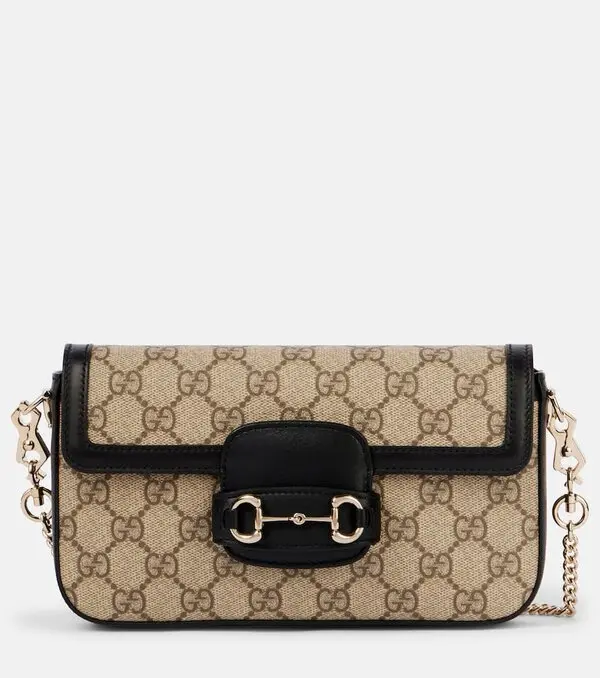 Gucci Horsebit 1955 Small Shoulder Bag - Brown