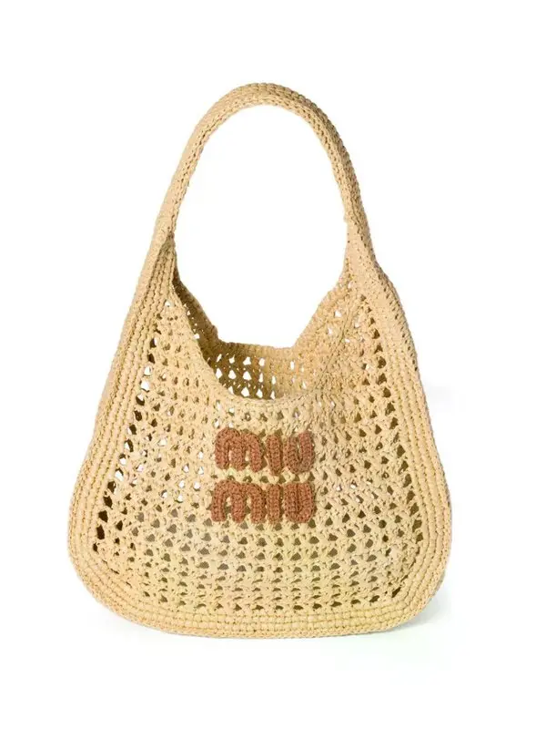 Miu Miu Interwoven Tote - Neutrals