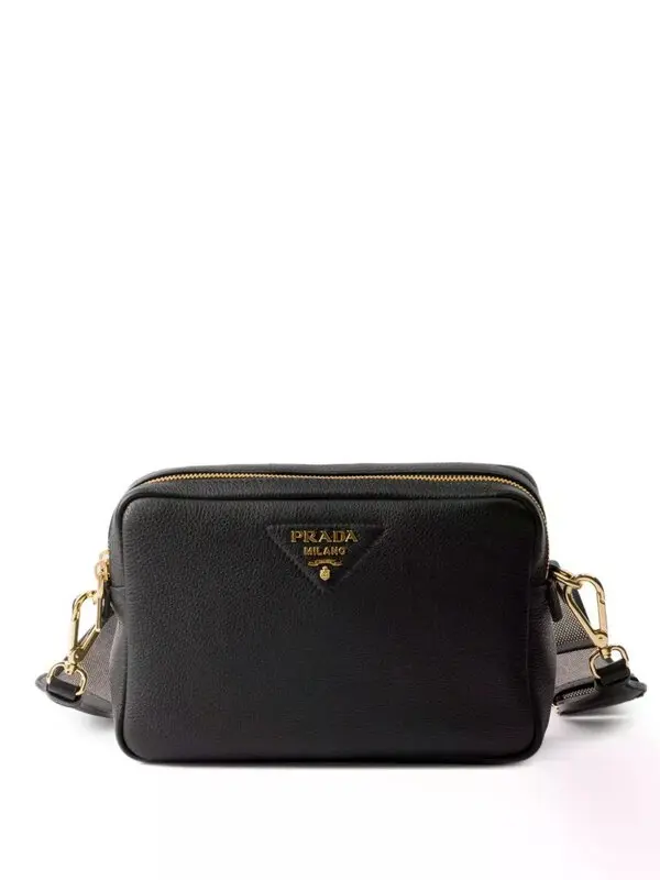 Prada Leather Shoulder Bag - Black