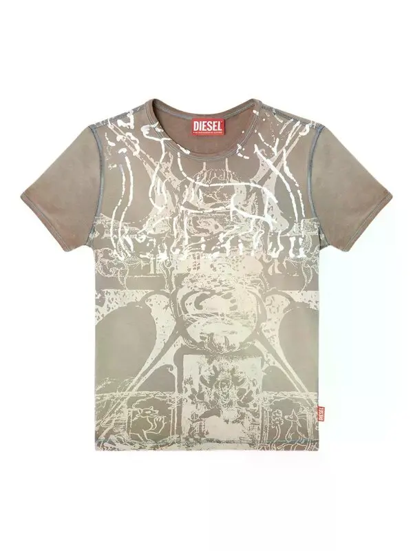 Diesel T-uncuties-long-r6 T-shirt