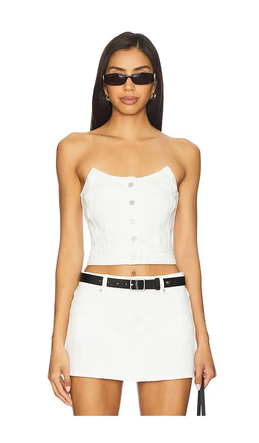 Abrand Denim Angel Bustier Top