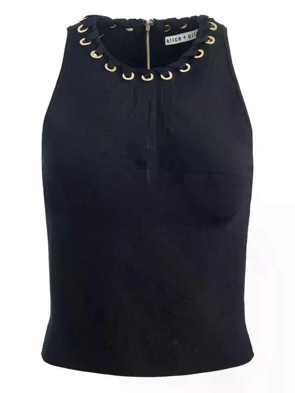 Alice + Olivia Heidi Top - Black