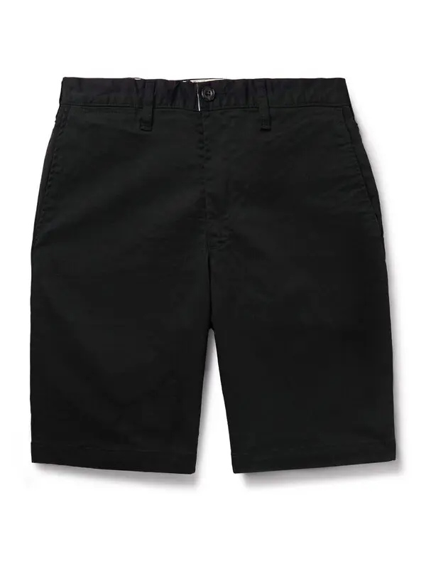 BEAMS Slim-fit Cotton-blend Twill Shorts