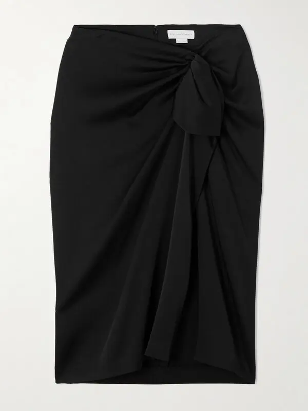 Stella McCartney Wrap-effect Draped Midi Skirt