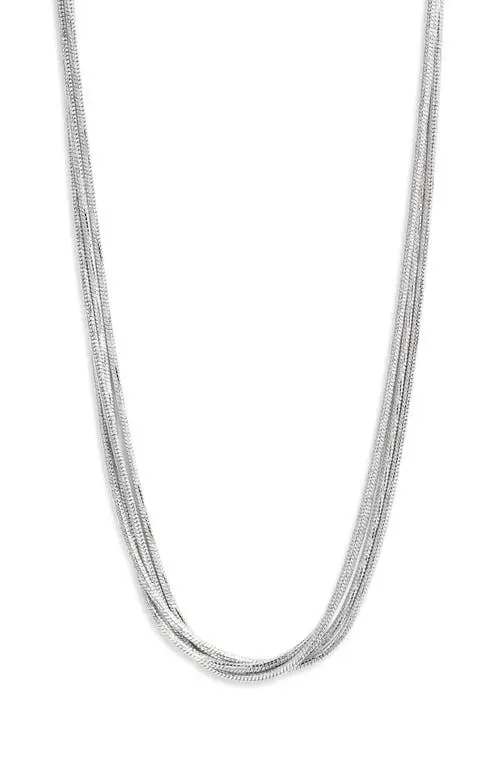 Nordstrom Layered Snake Chain Necklace - Silver