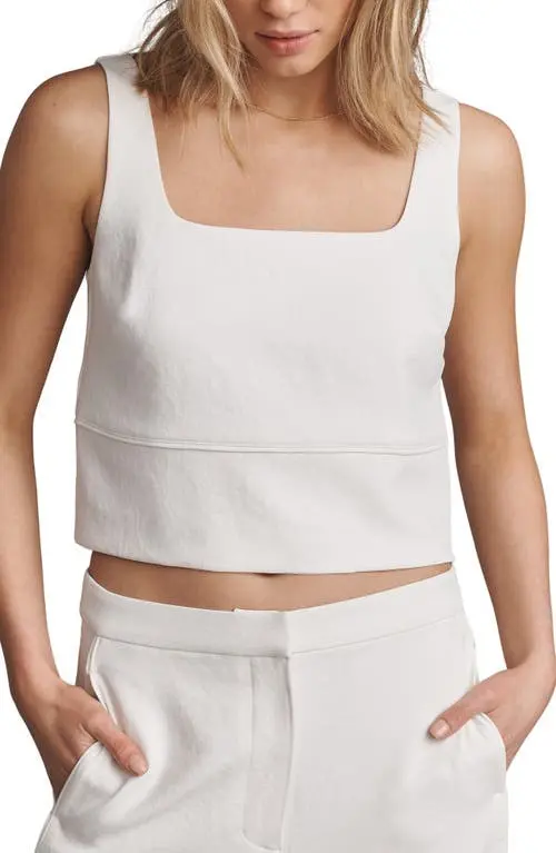 RHONE Horizon Crop Tank - Snow White