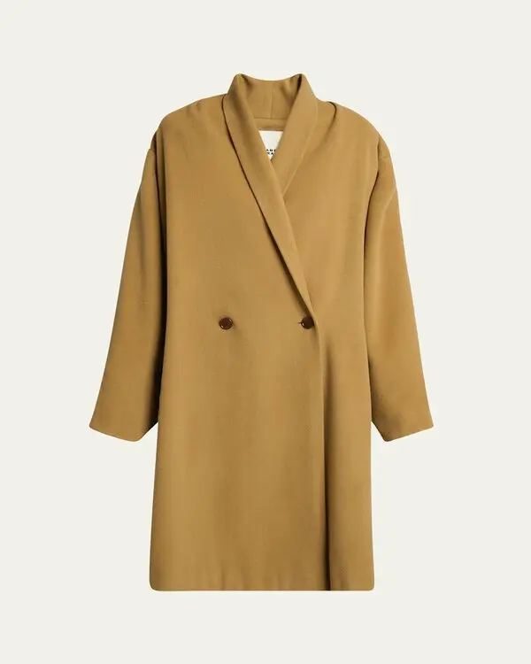Isabel Marant Elise Double-breasted Coat - Camel
