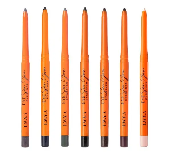 LWYA BY KIM GRAVEL Eye See You Eyeliner 7pc Library Set