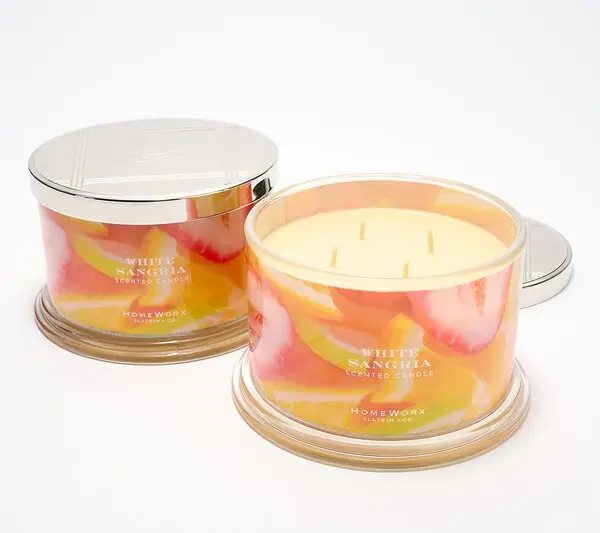 HOMEWORX BY SLATKIN + CO. S/2 18-oz. White Sangria
