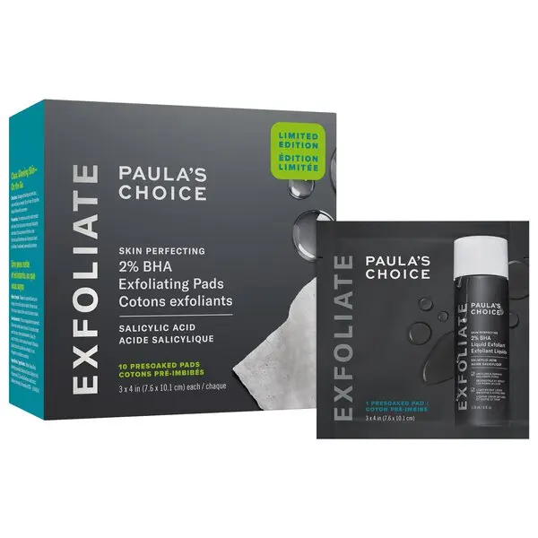 Paula'S Choice Skin Perfecting 2% Bha Exfoliating Toner Pads For Clear Skin