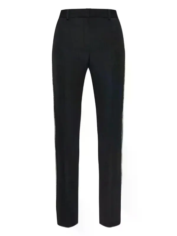 Versace Tailored Trousers With Embellished Trim