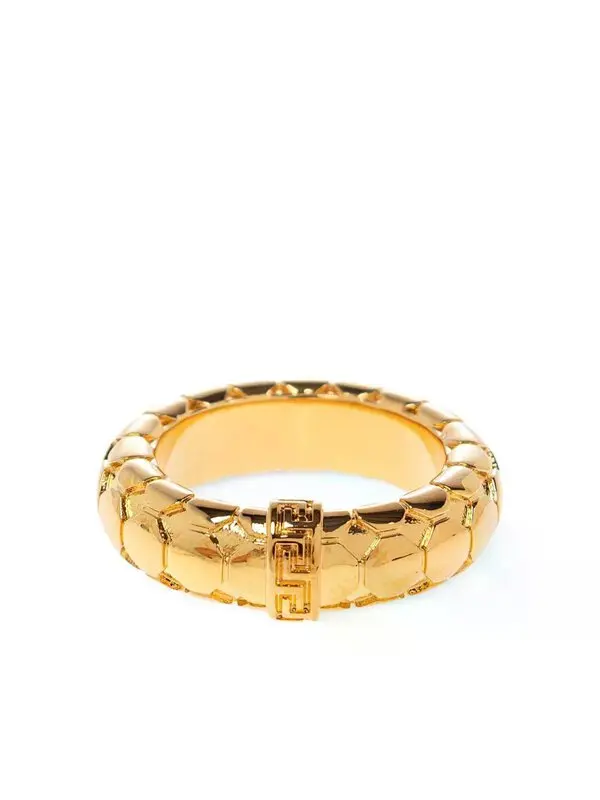 Versace Greca Engraved Band Ring