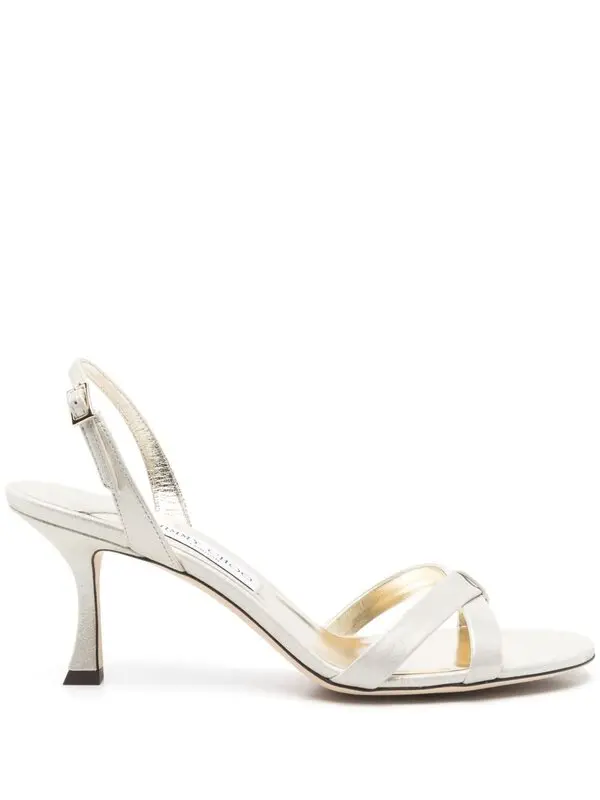 JIMMY CHOO 70mm Elsy Sandals - Neutrals