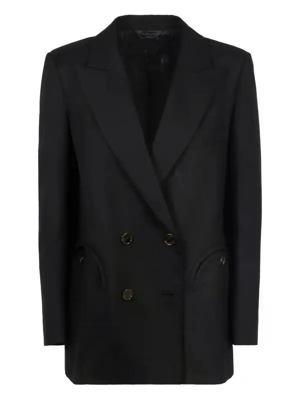 BLAZÉ MILANO Virgin Wool Double-breasted Blazer