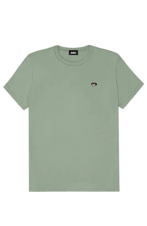 DALIX Lil Coffee Jersey Tee - Sage