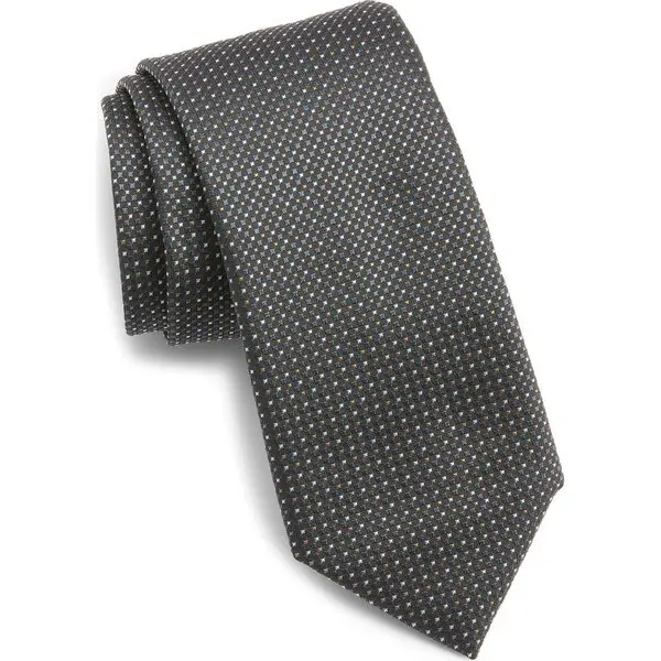 Hugo Boss Silk-blend Jacquard Tie - Black