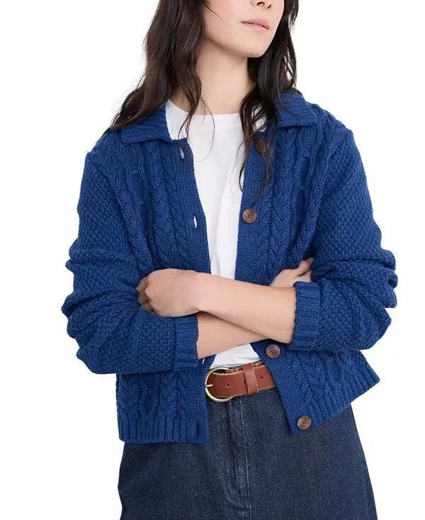 SEASALT CORNWALL Forest Ridge Organic Cotton Cardigan