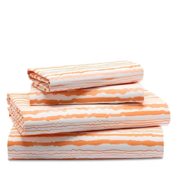 CONIGLIO PALM BEACH Cabana Stripe Sheet Set - Orange
