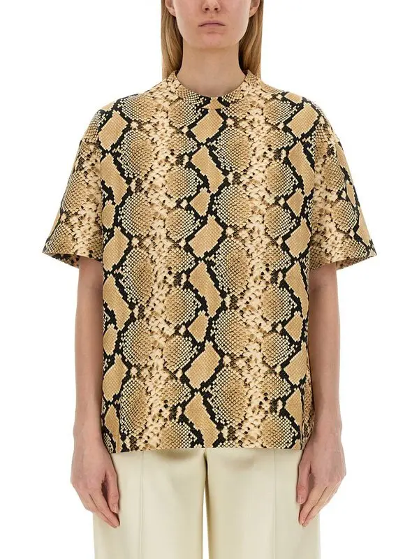 JIL SANDER T-shirt With Animal Print