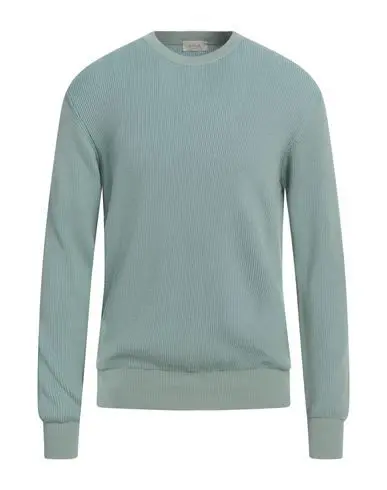 Altea Light Cotton Knit Crewneck Sweater - Green