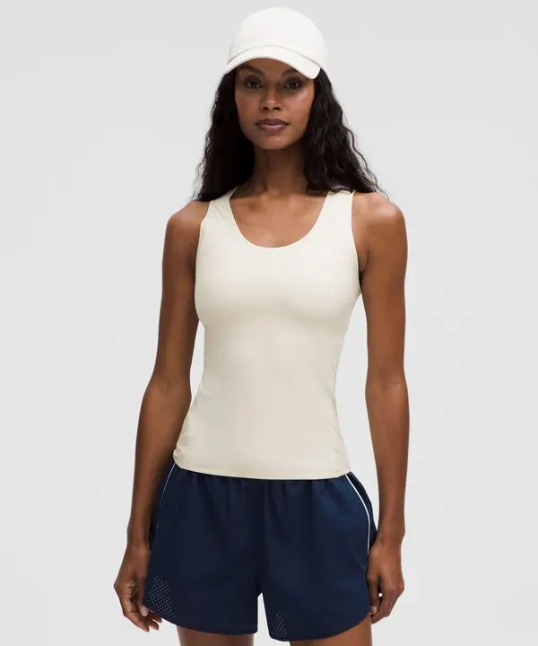 Lululemon Wundermost Ultra-soft Nulu Scoop-neck Tank Top - Light Ivory