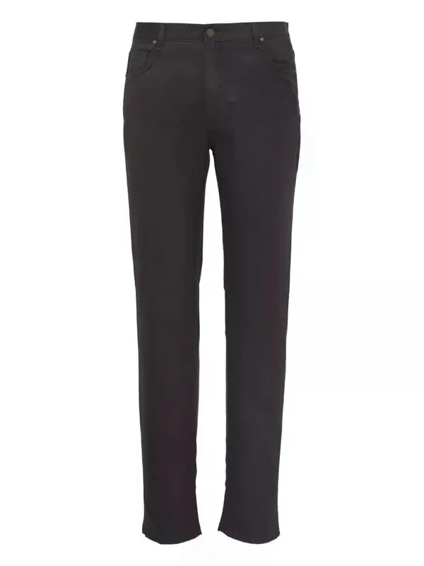 MAURIZIO BALDASSARI Virgin Wool Trousers - Brown