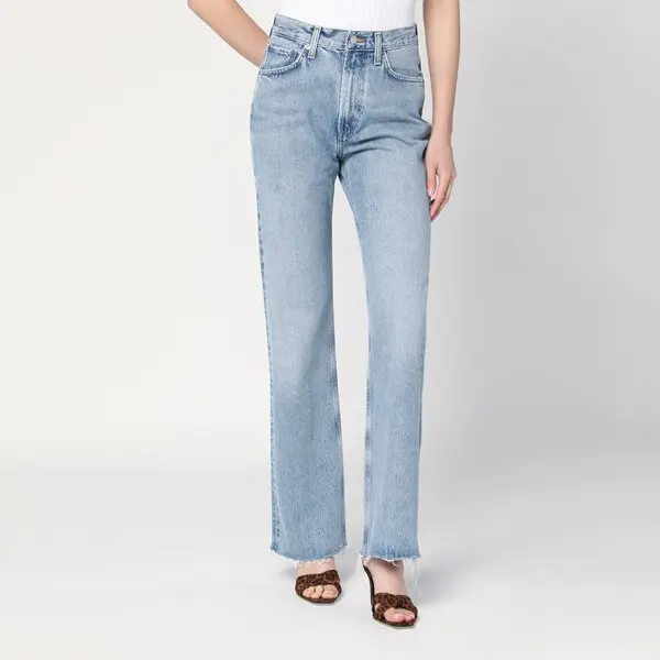 AGOLDE High-waisted Jeans In Recycled Cotton Denim