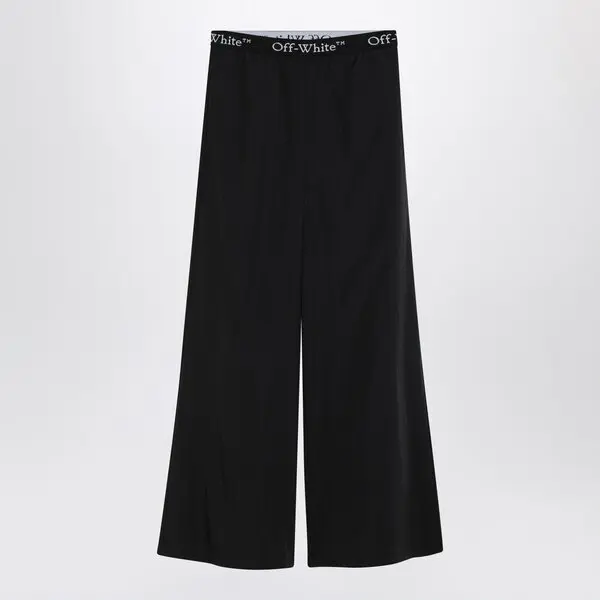 Off-White Wide Leg Nylon Pants