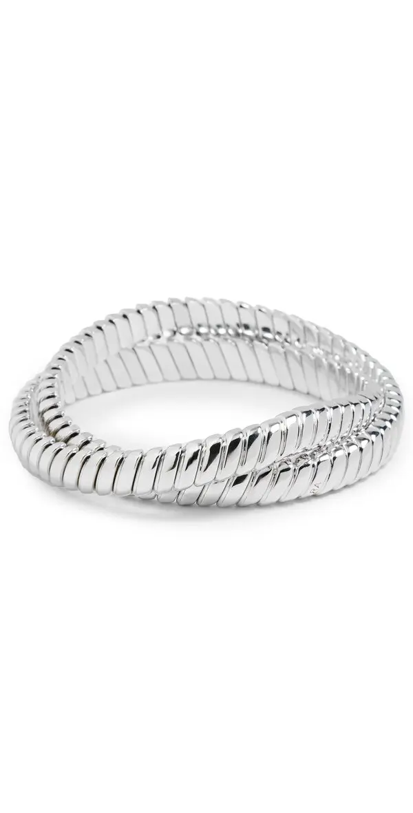ROXANNE ASSOULIN The Double Cobra Bracelet - Silver