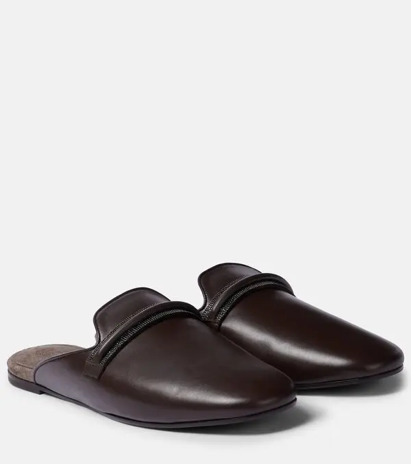 Brunello Cucinelli Leather Mules