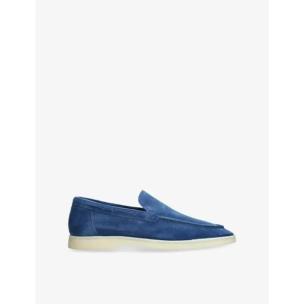 AURELIEN Yacht Suede Loafers - Blue