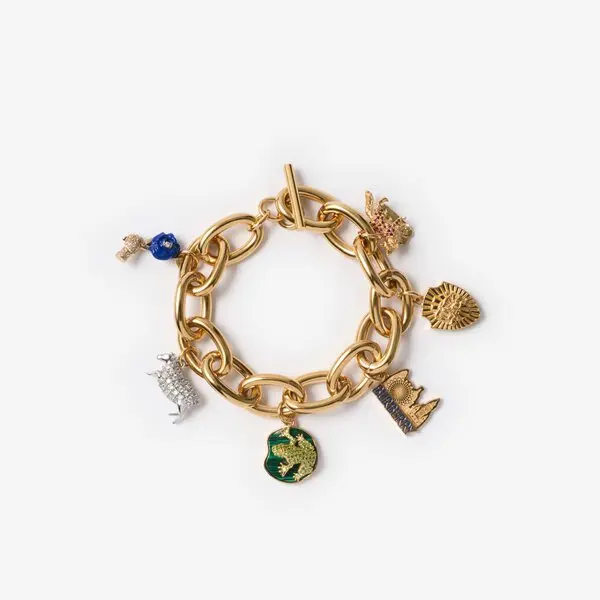 Burberry Charm Bracelet - Gold/multicolour