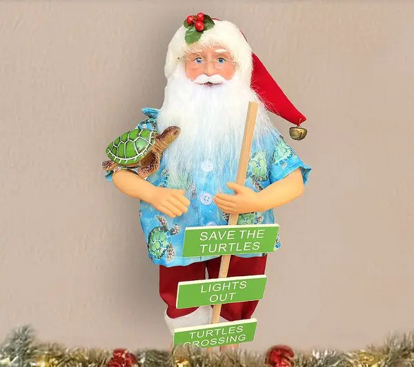 SANTA'S WORKSHOP 15' Save The Turtles Claus