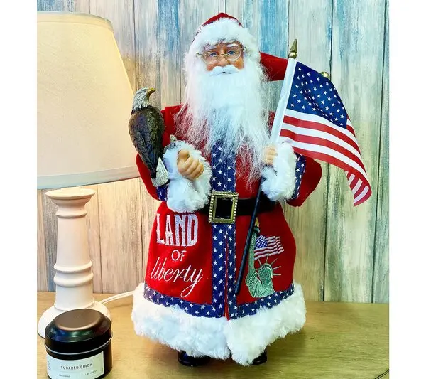 SANTA'S WORKSHOP 15' Land Of Liberty Santa